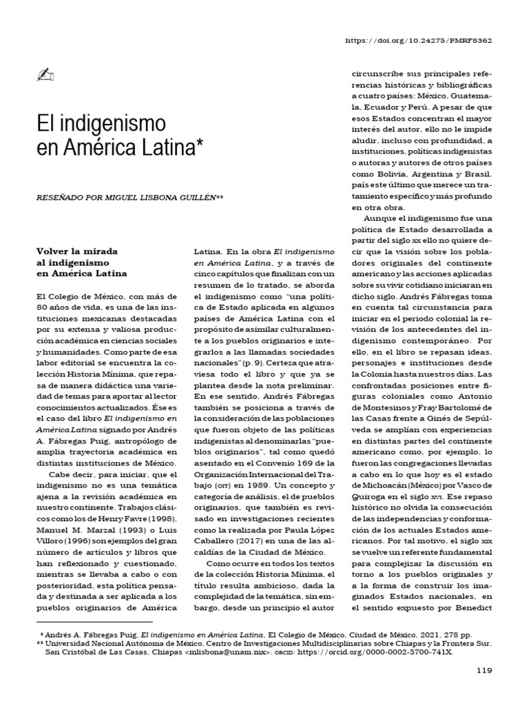 Indigenismo en América Latina: Un Análisis | PDF | México | America latina