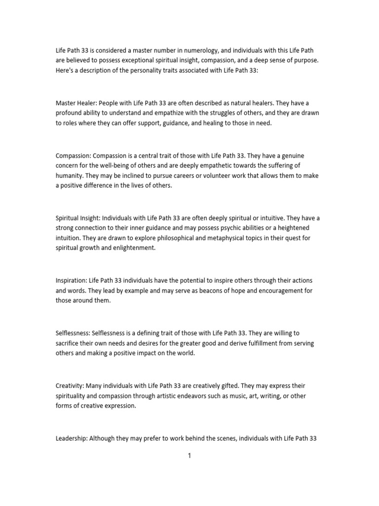 Lifepath 33 | PDF | Spirituality | Compassion