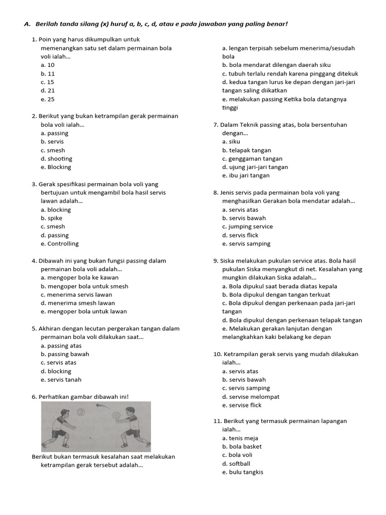 Soal REMIDI PJOK Kelas XI | PDF