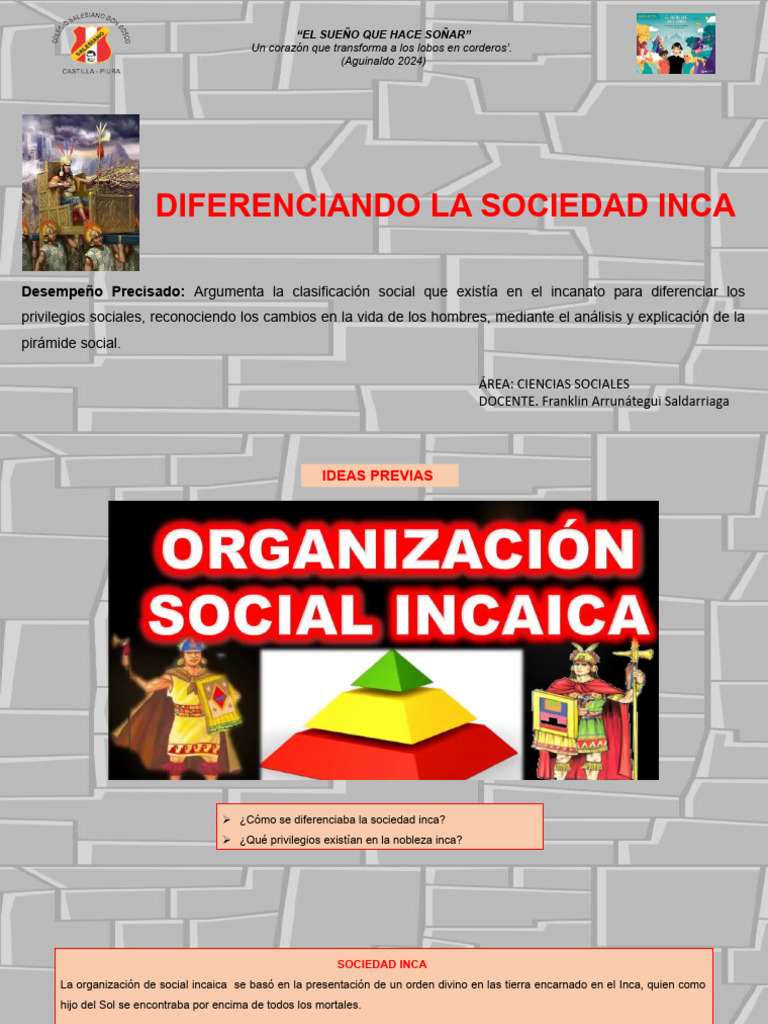 Diferenciando La Org Social Inca | PDF | Imperio Inca | Nobleza