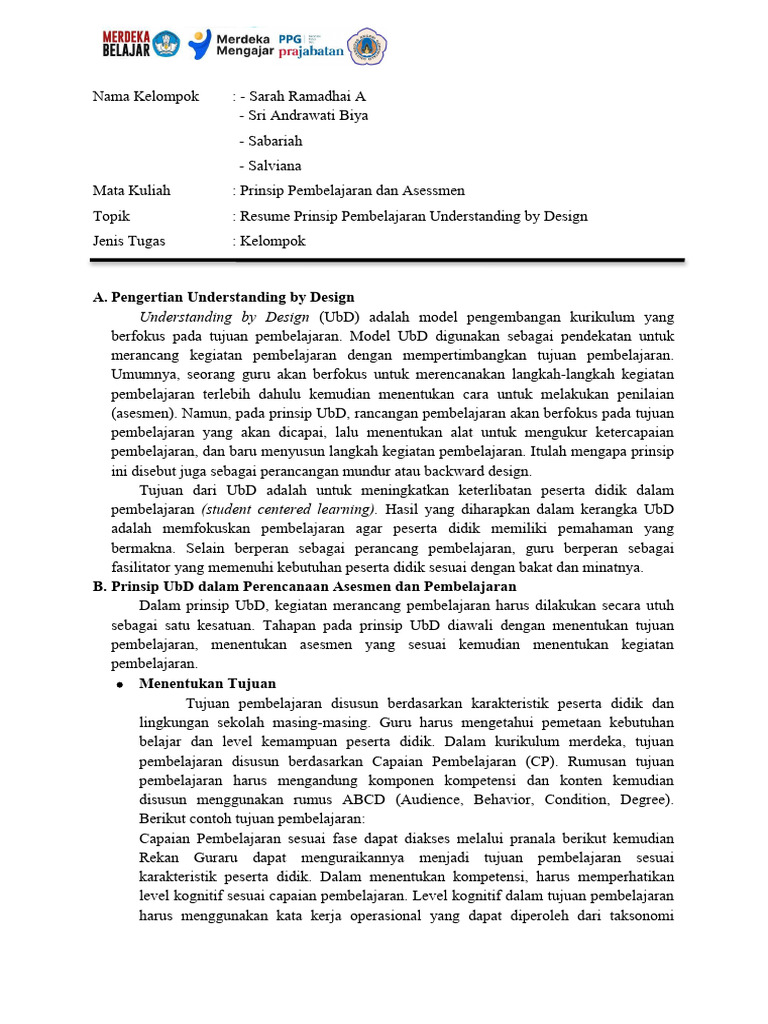 Resume Understanding by Design-2 | PDF