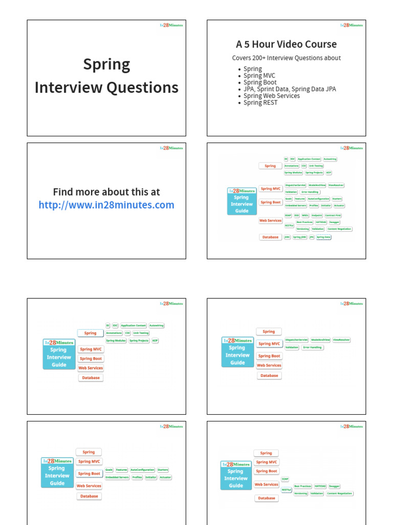 Spring Interview Questions | PDF | Spring Framework | Class (Computer Programming)