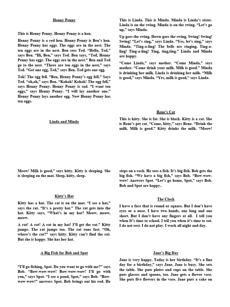 Take Home Reading Materials | PDF