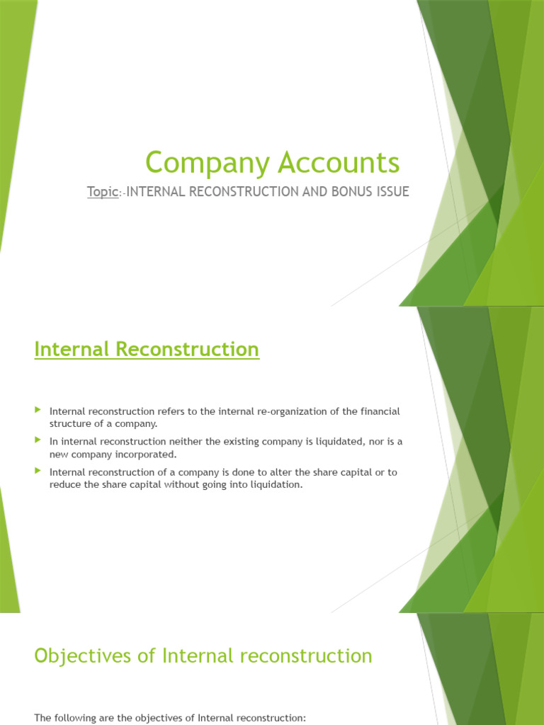 Company Acc Presentation | PDF | Dividend | Share (Finance)
