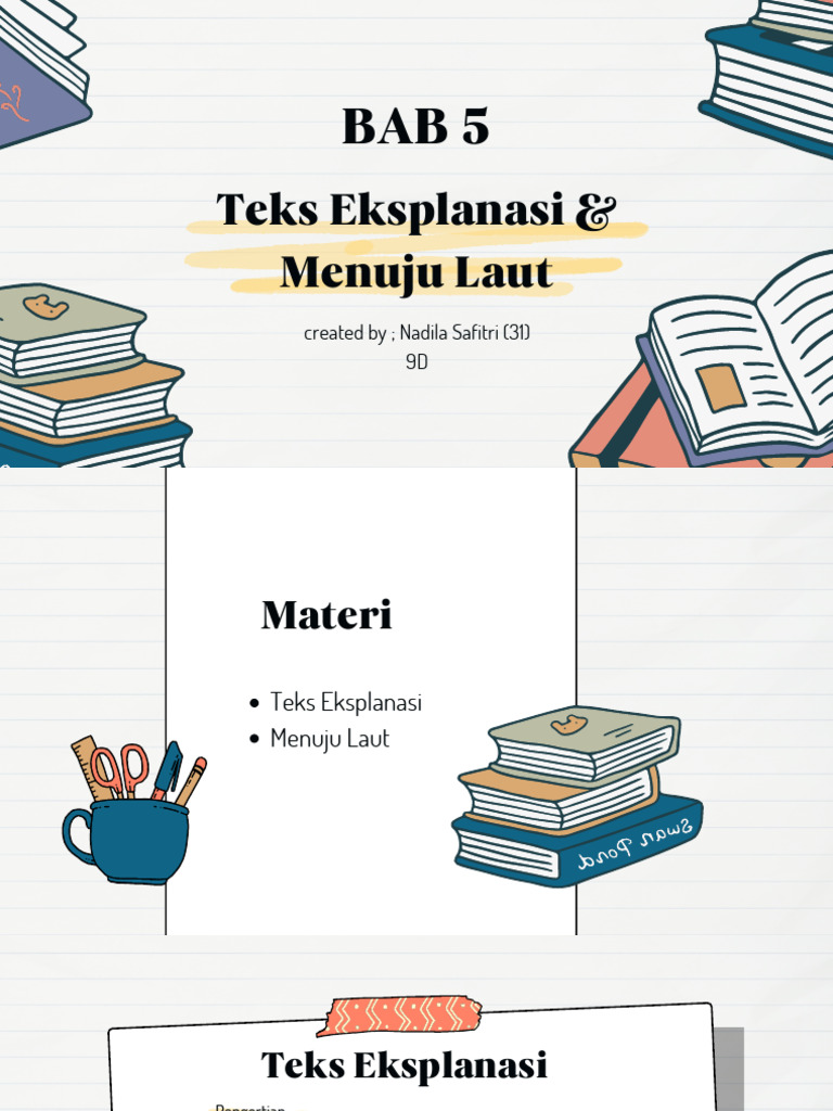 Bhs Indonesia Teks Eksplanasi PPT (Bab 5) | PDF