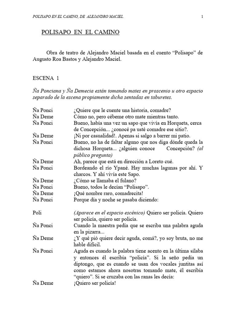 Maciel, Alejandro.-Polisapo en El Camino | PDF