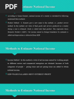 National Income Formulas for Class 12 | PDF | Measures Of National ...