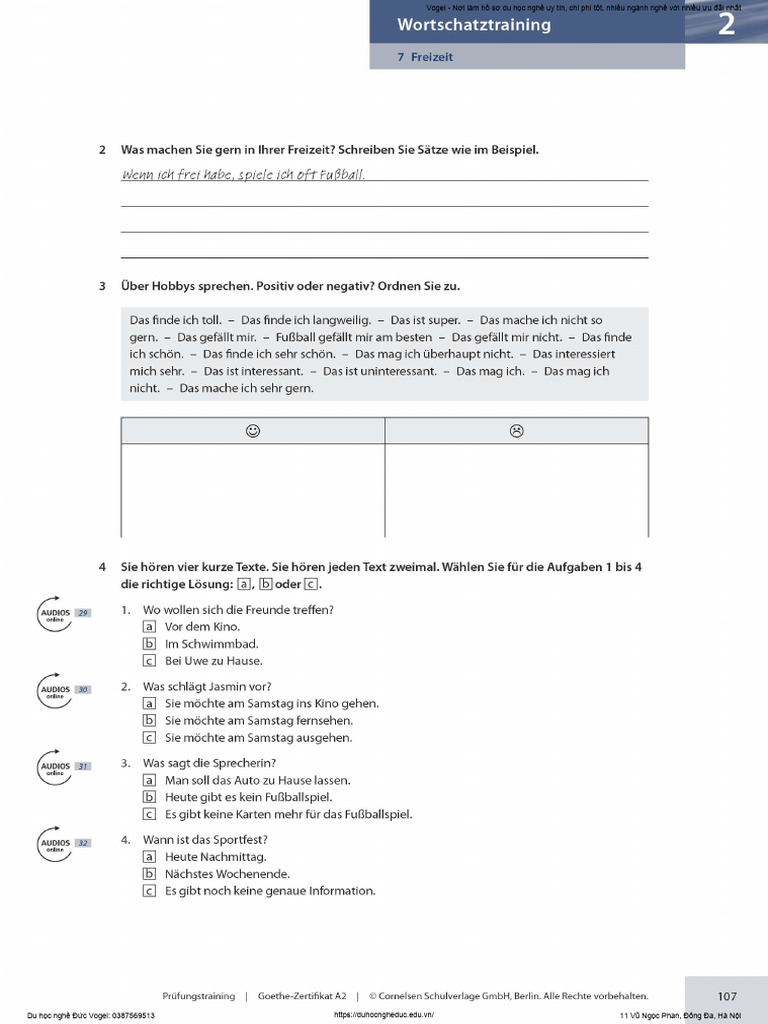 Prufung A2-109-113 | PDF