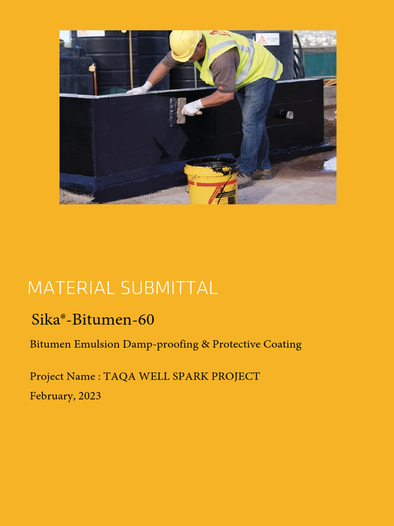Sika Bitumen 60 | PDF | Dangerous Goods | Waste