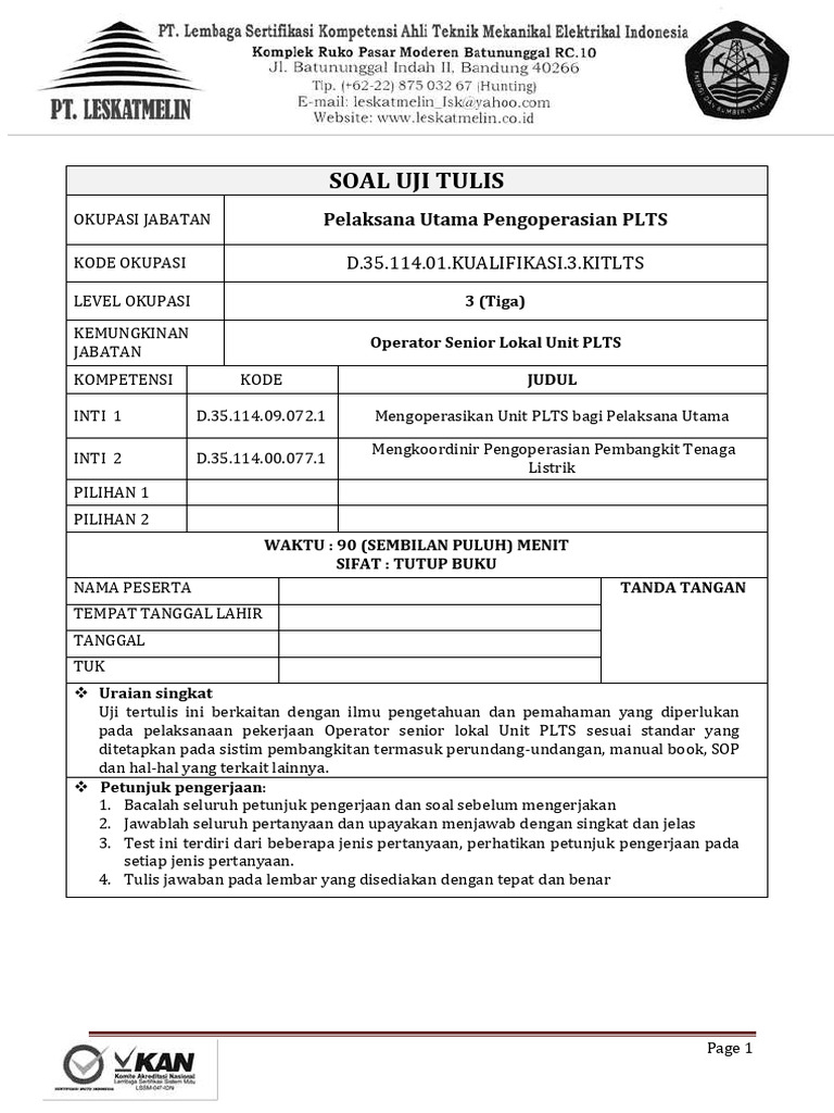 Soal Level 3 PLTS Pengoperasian Final | PDF | Komputer | Teknologi & Rekayasa