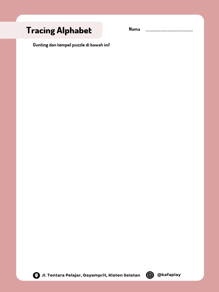 Worksheet Huruf | PDF