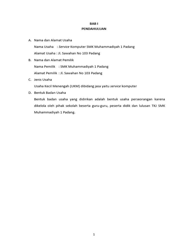 Proposal Pelaksanaan Pengembangan KWU | PDF