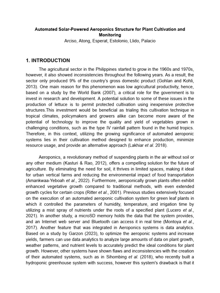 III Intro and Methods | PDF | Agriculture | Automation
