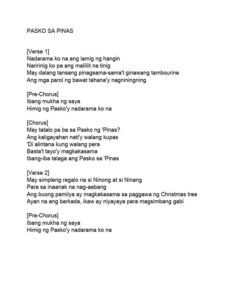 Pasko Sa Pinas | PDF