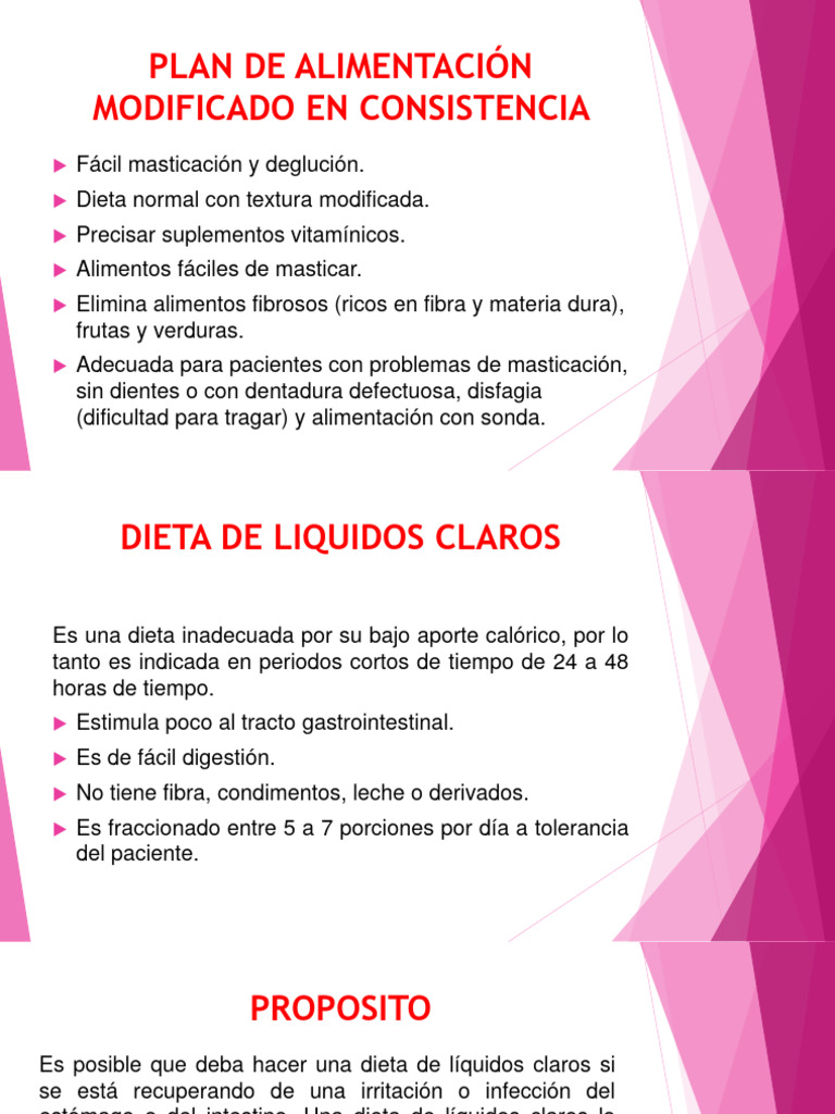 Tipo de Dieta Líquidos Claros, Generales y Normal | PDF | Dieta | Leche