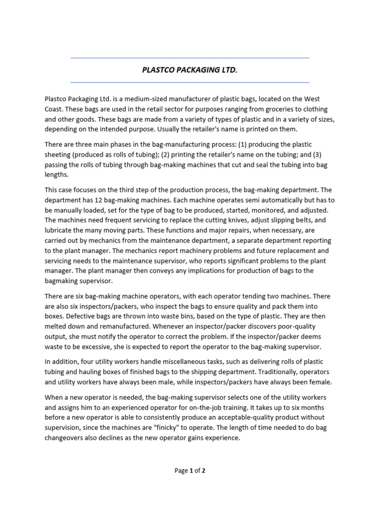 Plastco Packaging LTD | PDF | Packaging And Labeling | Pipe (Fluid ...