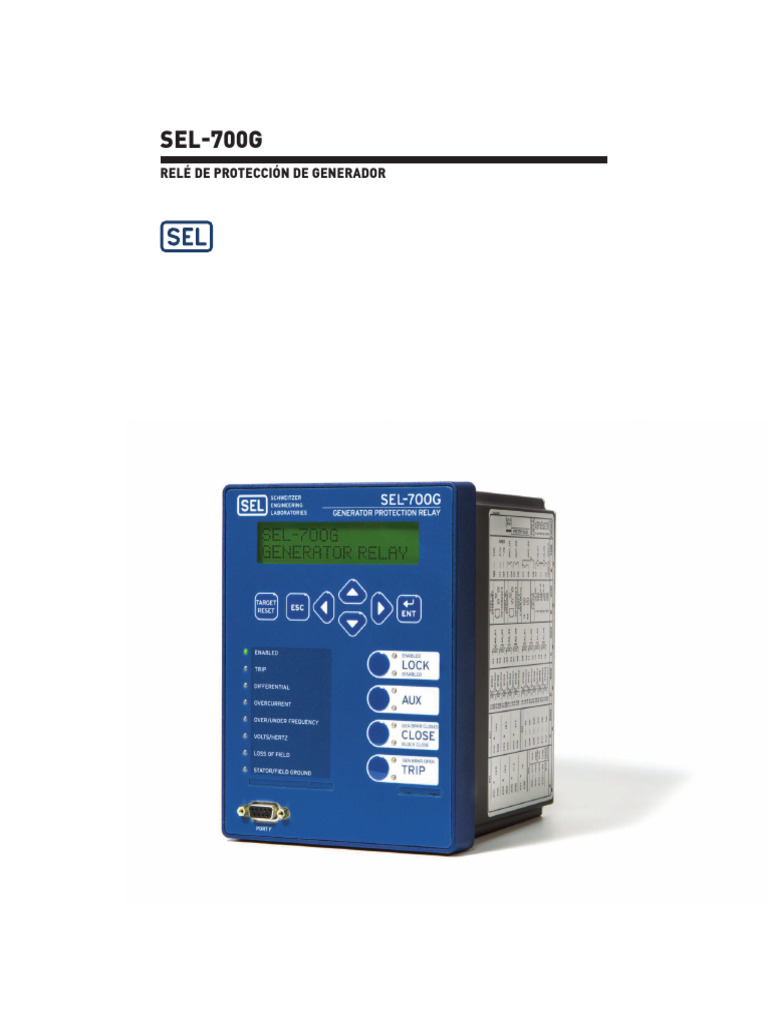 700G PF00450 ES Web | PDF | Generador eléctrico | Relé