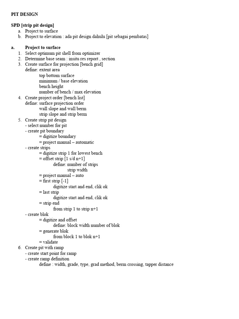 Pit Design - Reserve Training | PDF | Computer Programming | Computing