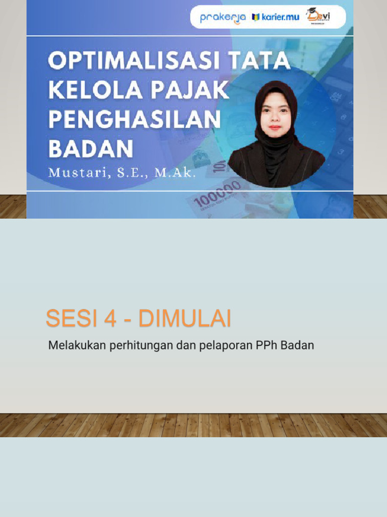 Sesi 4 Perhitungan PPH Badan 2 | PDF | Hukum