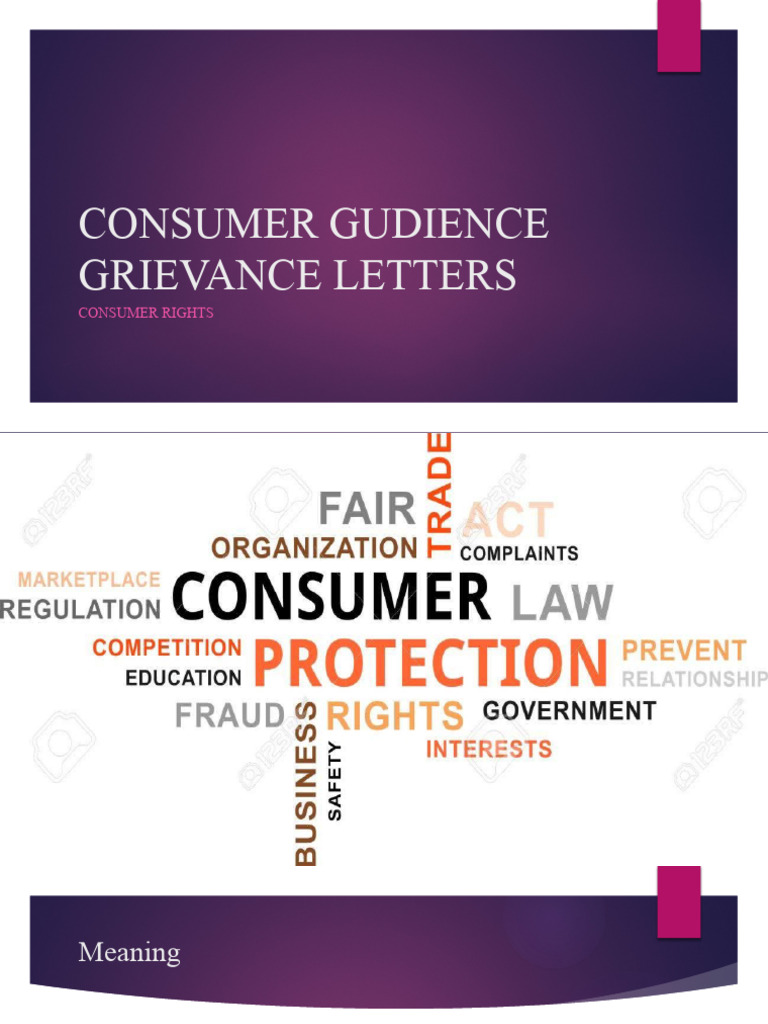 Consumer Gudience Grievance Letters | PDF