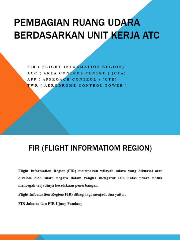 Pembagian Ruang Udara | PDF
