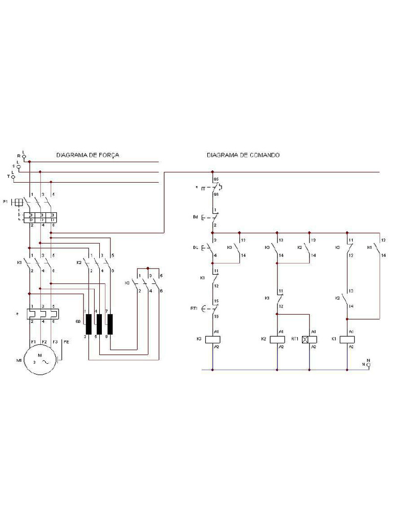 Diagrama Trifilar + Comando(Partida-compensadora) | PDF