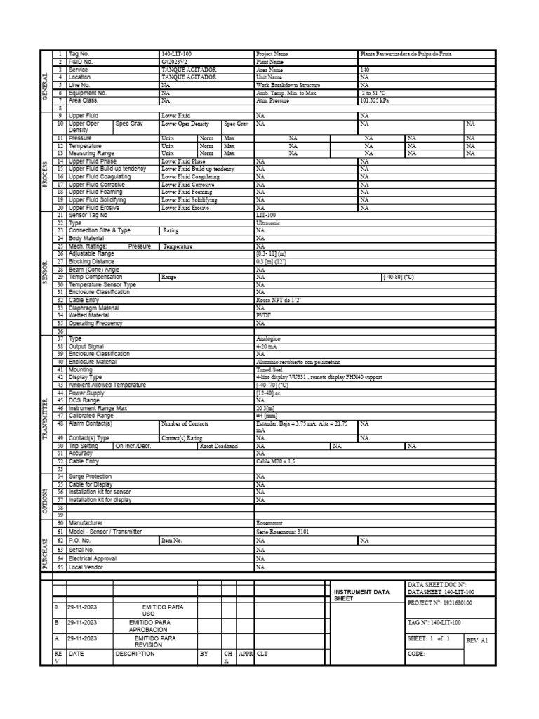 LIT-100 | PDF | Pressure | Metrology