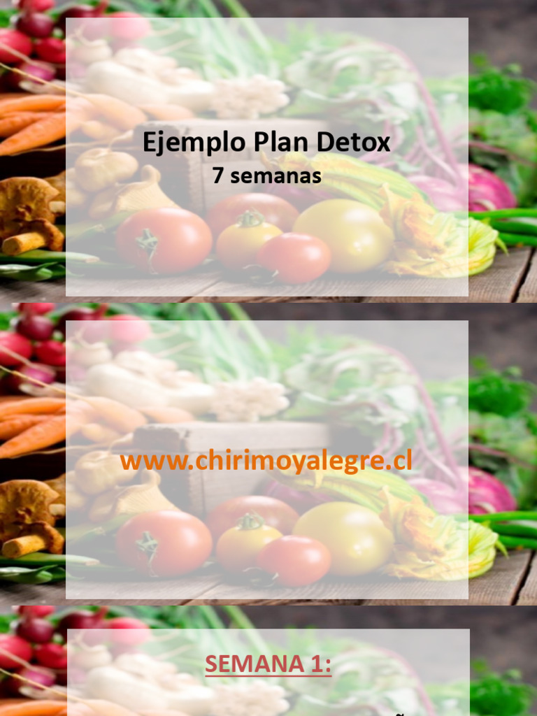 Plan Detox | PDF | ensalada | Vegetales