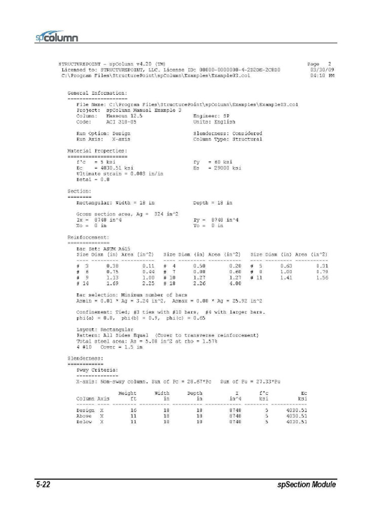 Spcolumn Manual v4.201 - Page - 102 | PDF