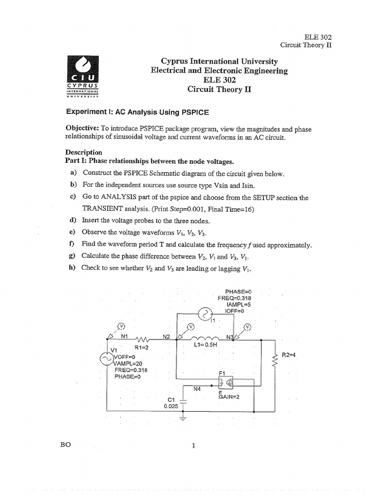 Experiment # 1 | PDF Experiment # 1 | PDF