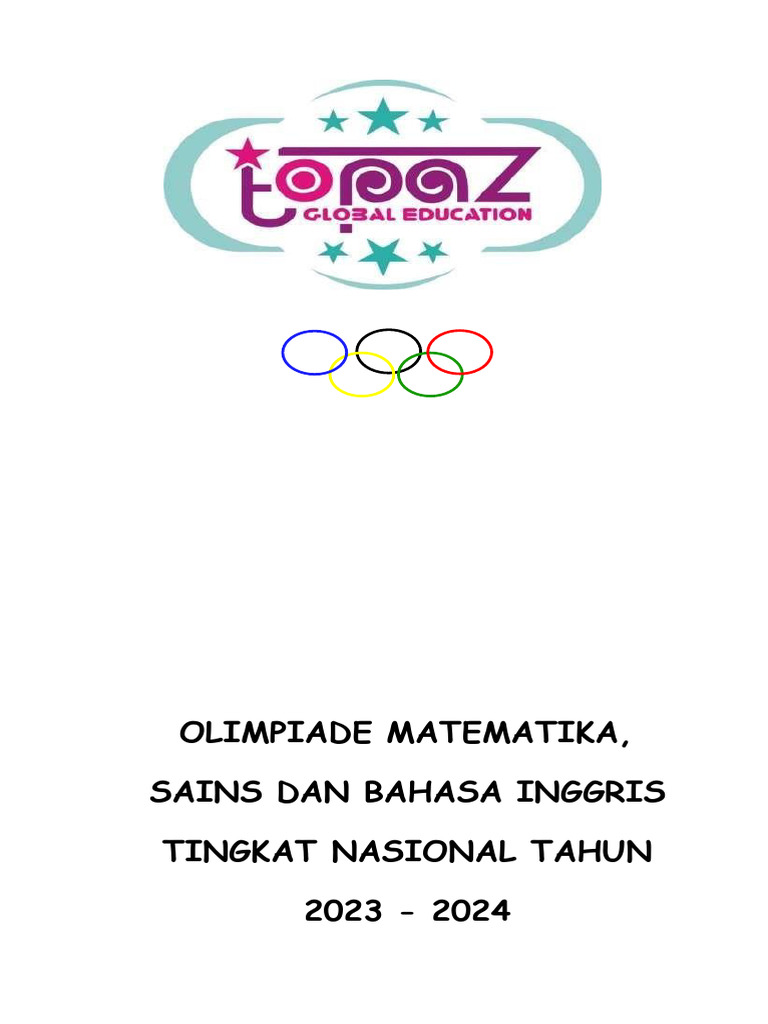 PROPOSAL OLIMPIADE TOPAZ 2024 | PDF