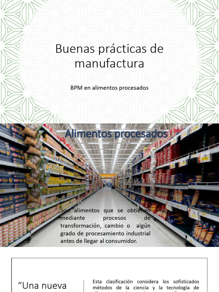 Buenas Prácticas de Manufactura | PDF | Alimentos | Residuos