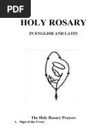 Complete Latin Rosary Prayers Guide | PDF | Christian Denominational ...