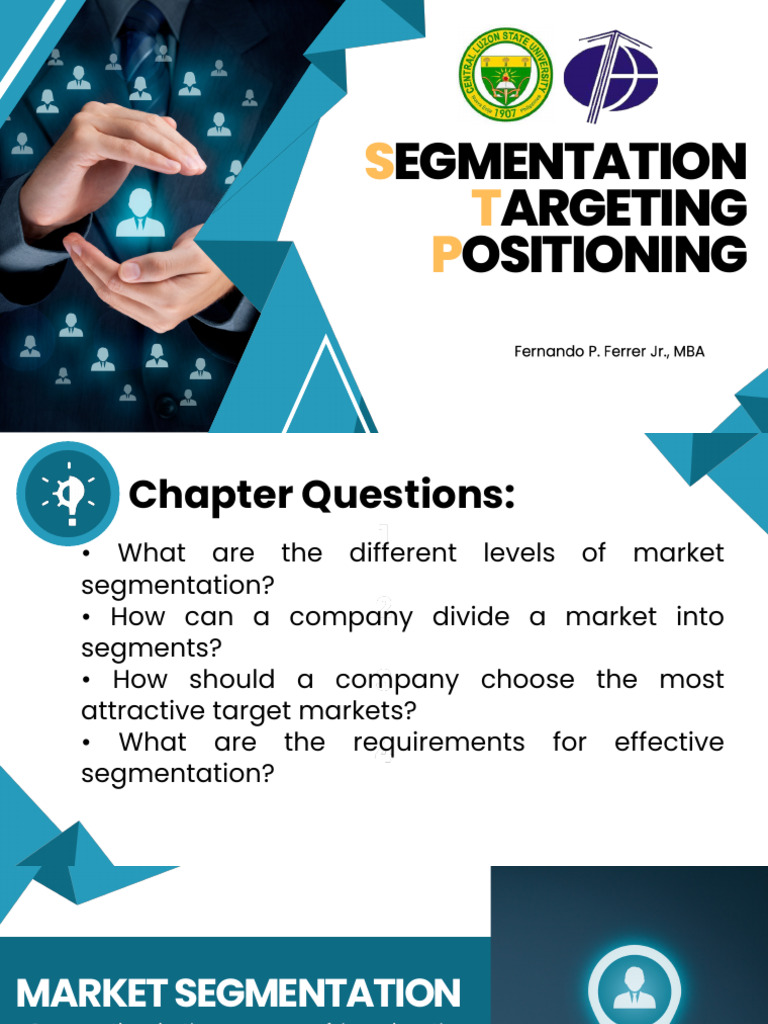 Chapter 5 - MARKET Segmentation, Targeting & Positioning | PDF | Market Segmentation | Marketing