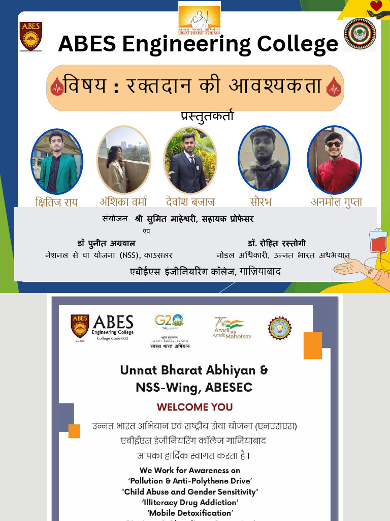 ppt nss team 10th feb Blood Donation | PDF