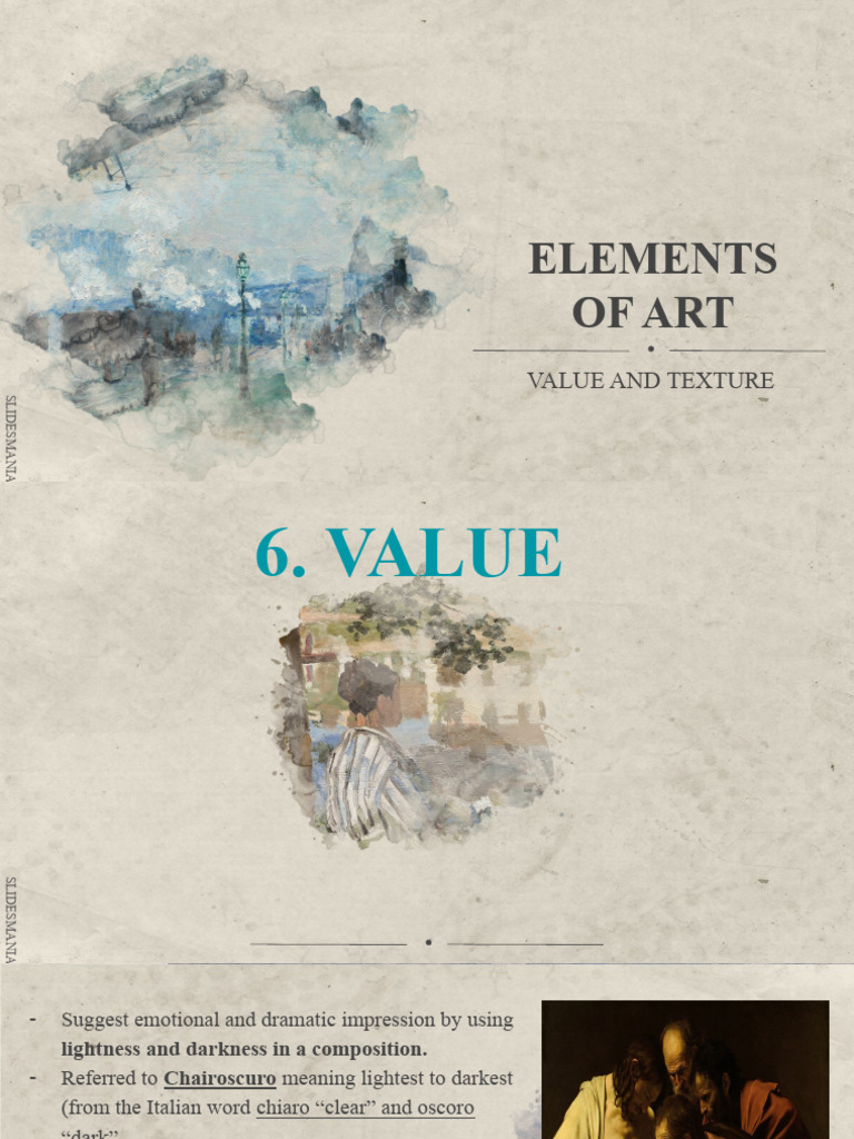 Art Elements: Value & Texture Guide | PDF | Composition (Visual Arts ...