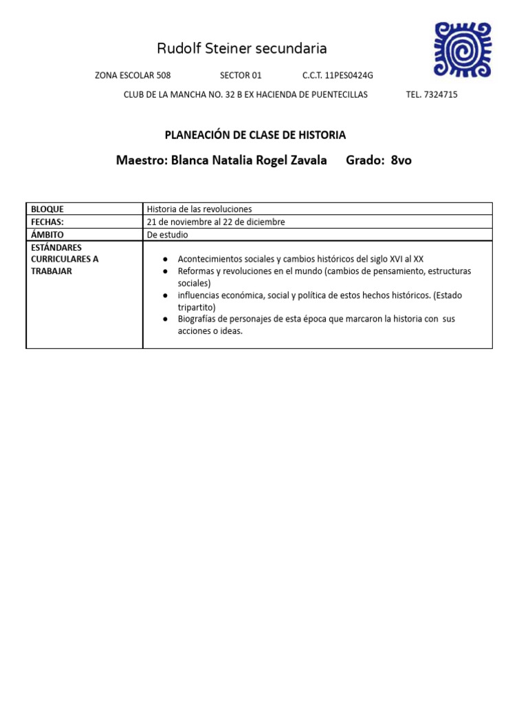 Historia Revoluciones 8vo | PDF