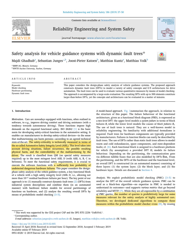 Ress 2019 | PDF | Reliability Engineering | Systems Engineering