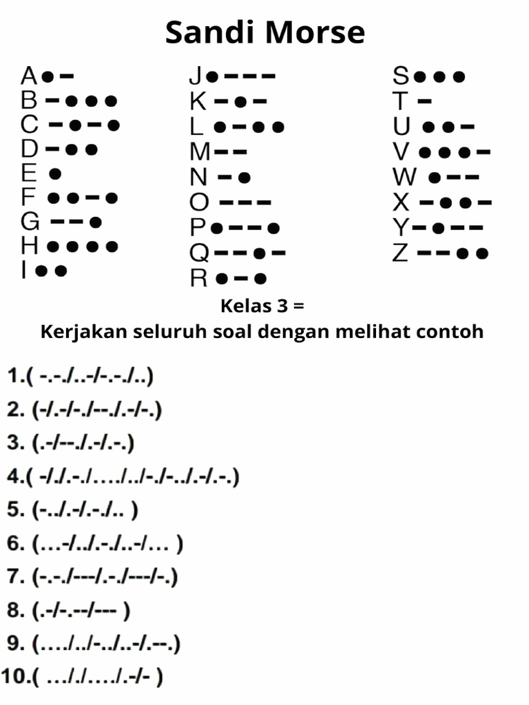 Morse 3 | PDF