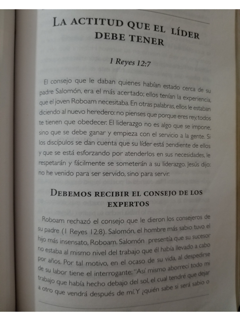 Actitud Que Debe Tener Un Lider | PDF