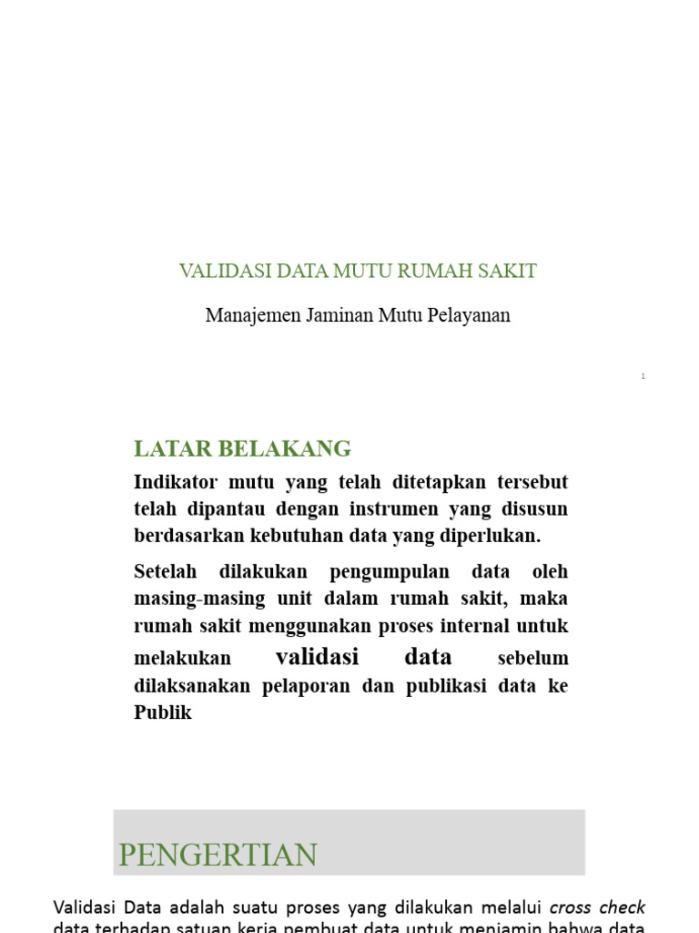 VALIDASI DATA 2023 | PDF