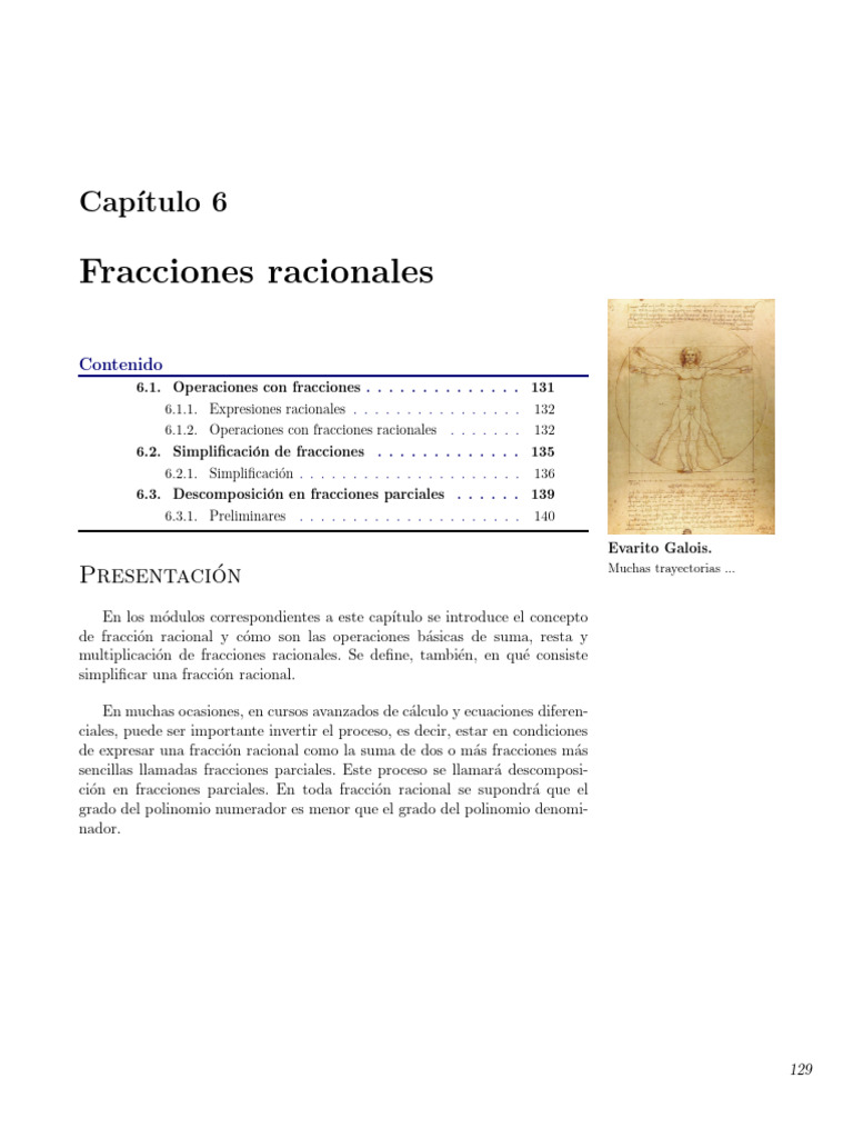 Fracciones Racionales | PDF | Número racional | Factorización