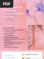 Structures of Facilitating Learner-Centered Teaching | PDF | Learning | Teachers
