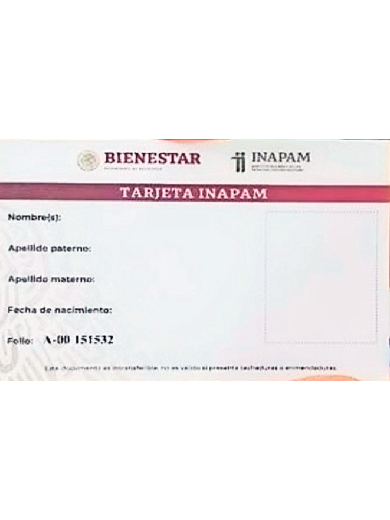 Tarjeta Inapam PDF | PDF
