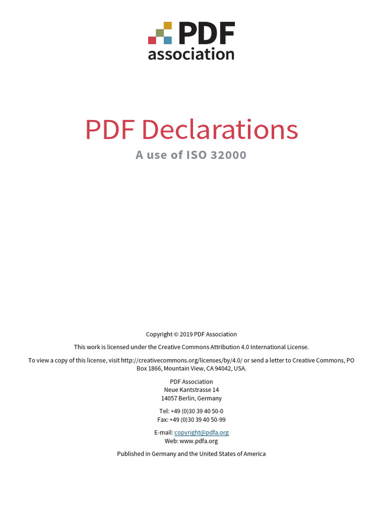PDF-Declarations | PDF | Metadata | Xml Schema