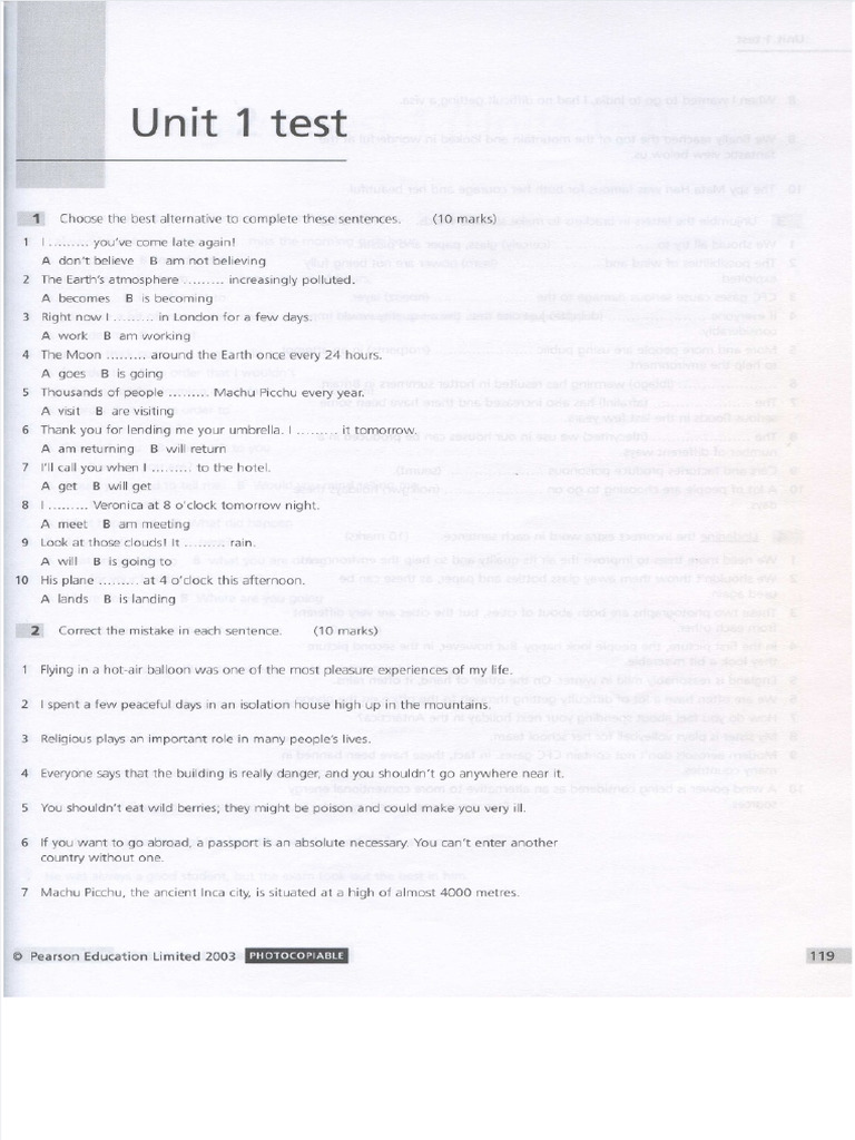 Student - Tests - CAE 1 | PDF