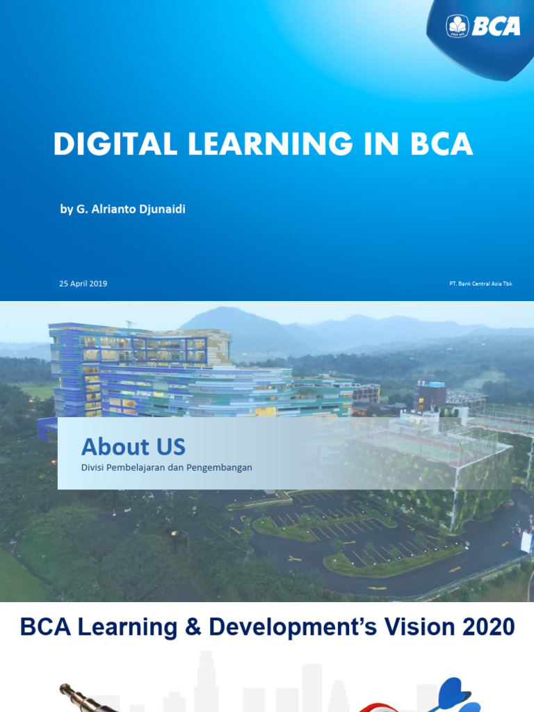 BCA's Digital Learning Strategy Overview | PDF