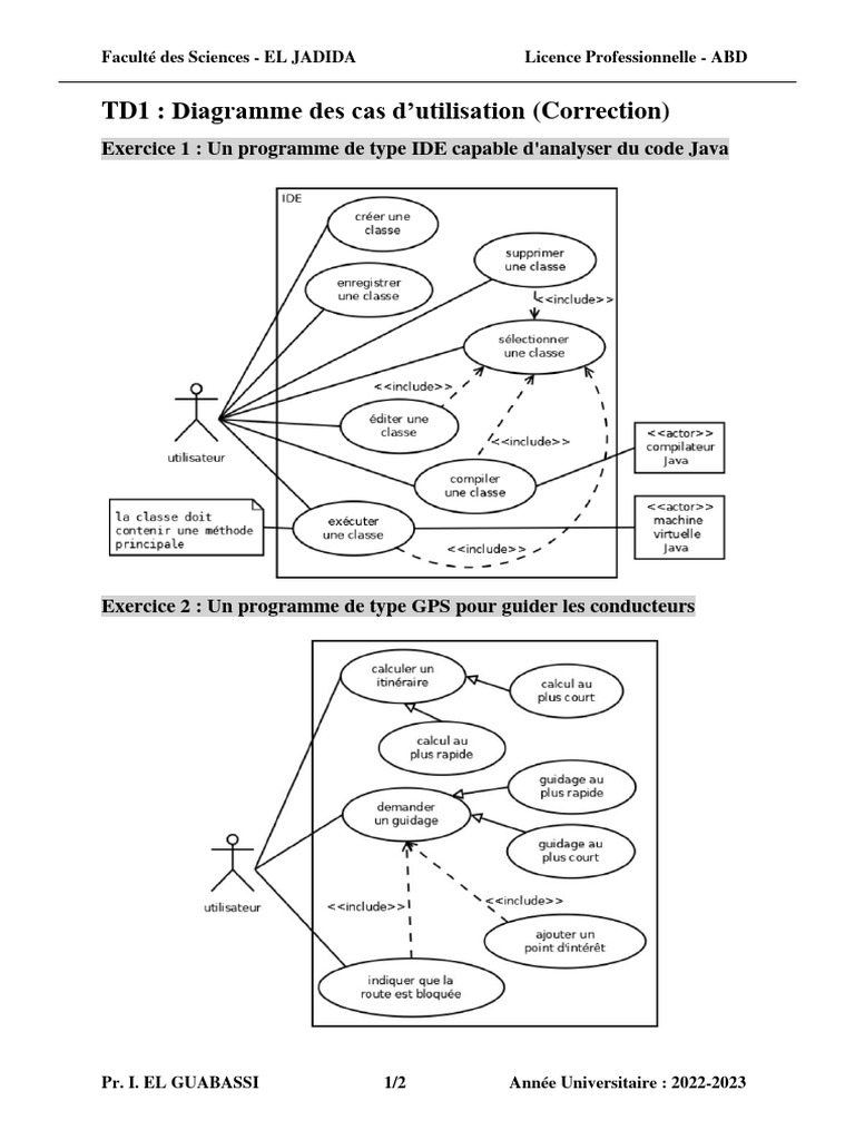 TD1-Cas Utilisation - Correction | PDF