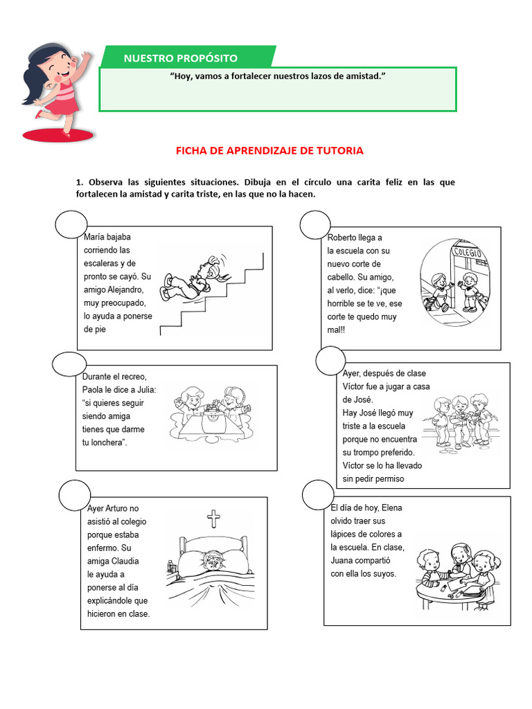 Ficha de Tutoria Fortalecemos Lazos de Amistad | PDF Ficha de Tutoria Fortalecemos Lazos de Amistad | PDF