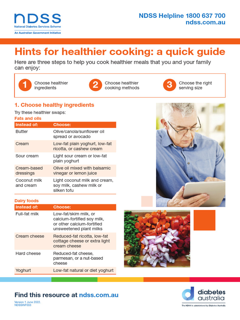 quick-guide-hints-healthier-cooking | PDF | Cooking | Cream